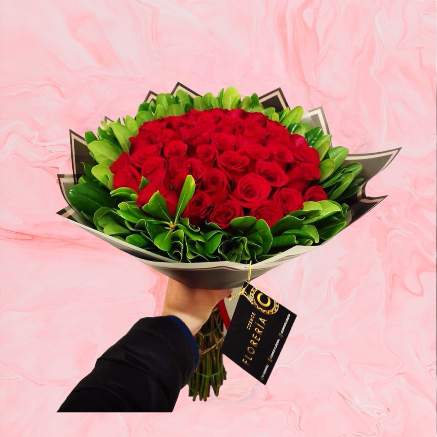 Ramo Delux 48 Rosas – Cosmos Floreria